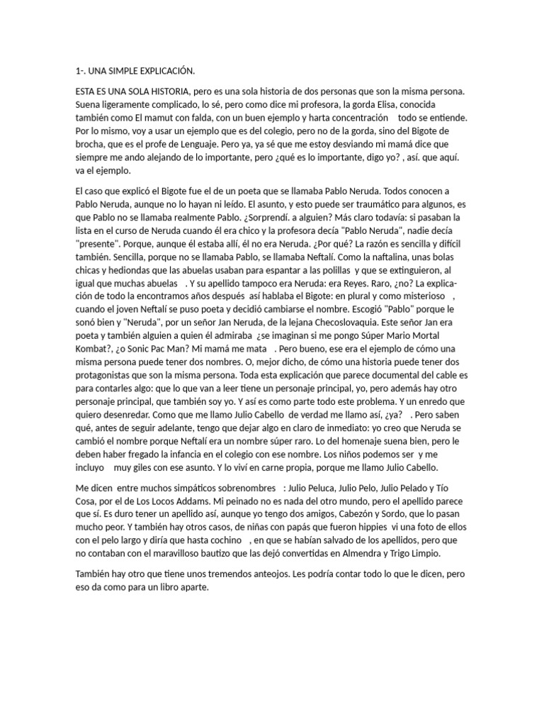 Las Descabelladas Aventuras de Julito Cabello | PDF | Verdad