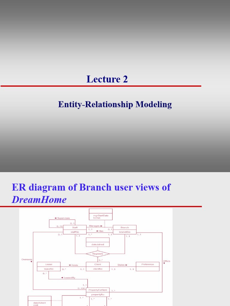 Lecture 2 | PDF | Data Model | Information Science
