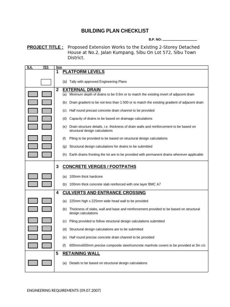7.2. Checklist (Engineering) | PDF | Deep Foundation | Concrete