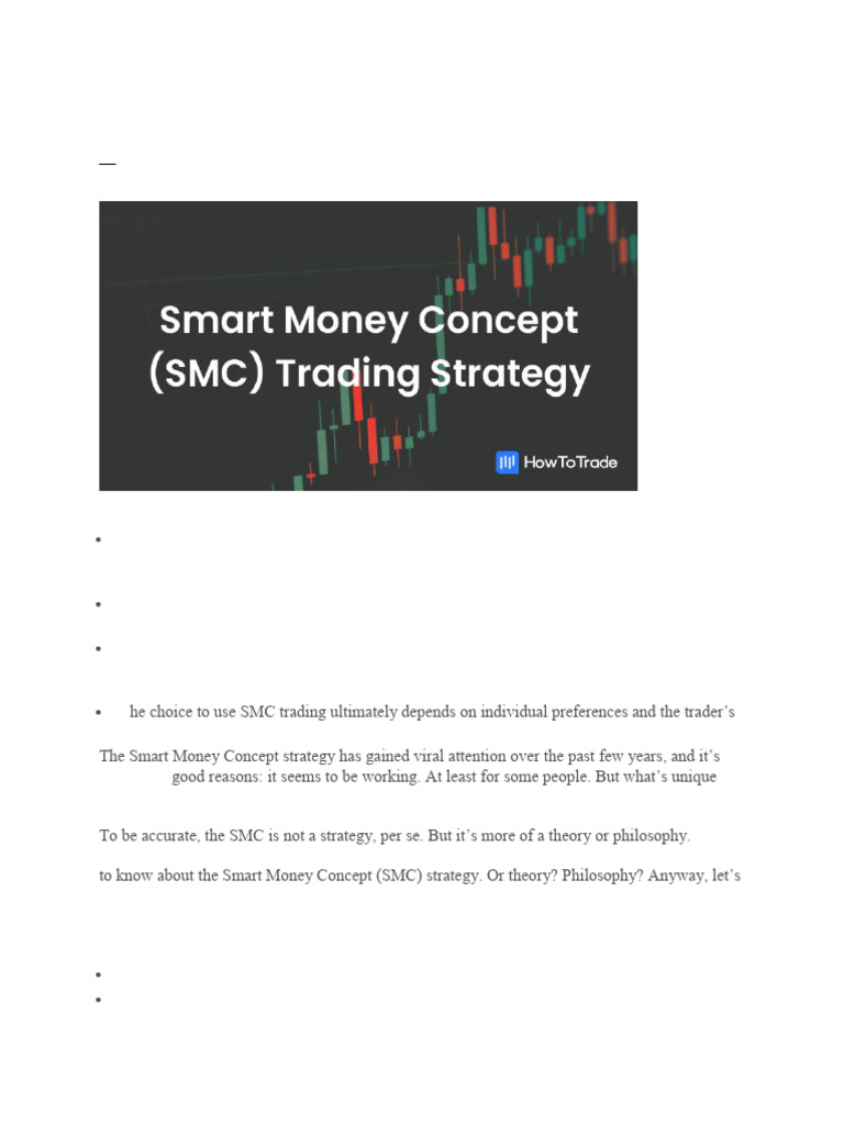 How To Trade Smart Money Concept (SMC) Trading Strategy | PDF ...
