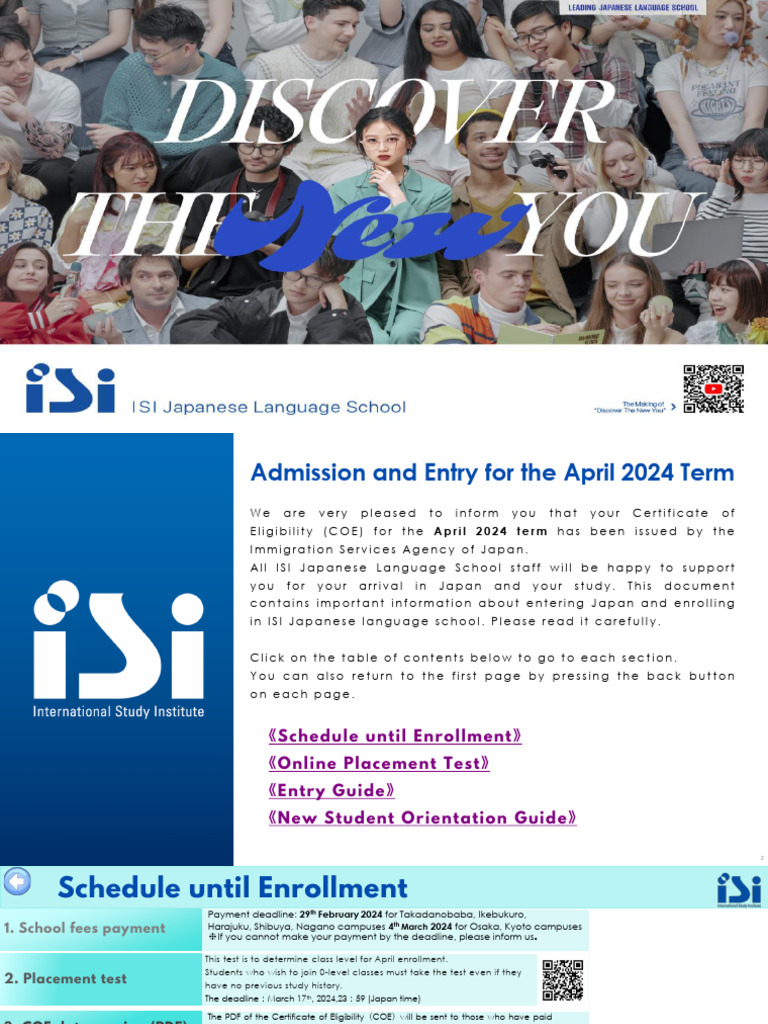 ISI Kyoto Long-term_Admission and Entry for the April 2024 Term_en | PDF | Travel Visa