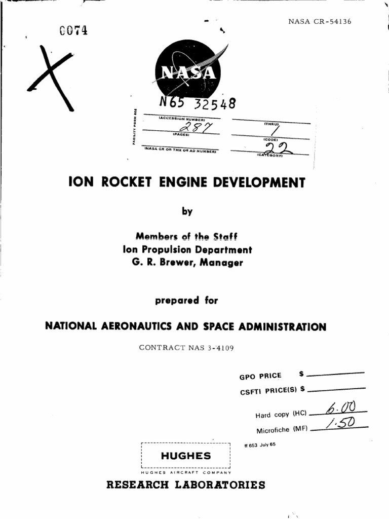 ION Rocket Engine Development: Members of The ST - FF Ion Propulsion ...