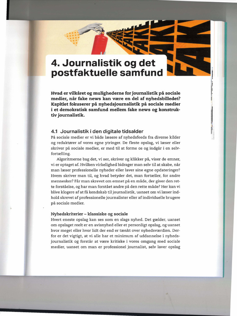 Journalistik Og Det Postfaktuelle Samfund | PDF