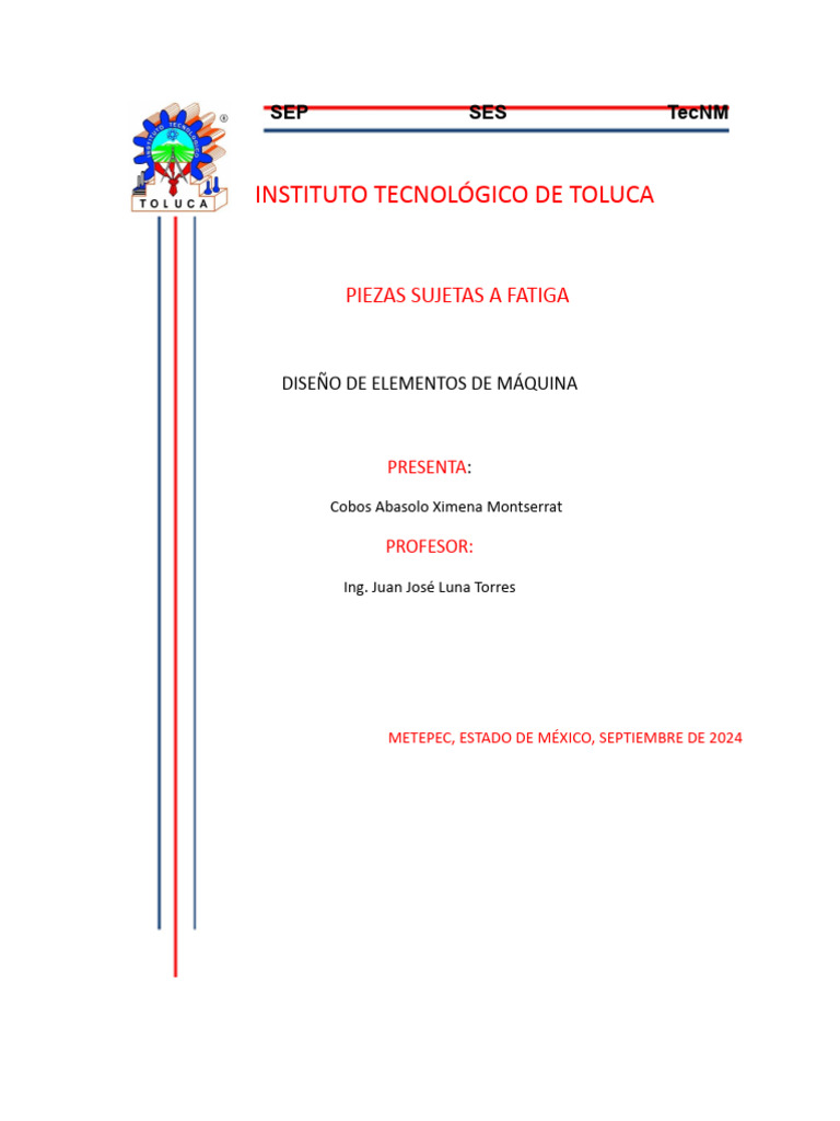 XMCA Piezas Sujetas A Fatiga | PDF