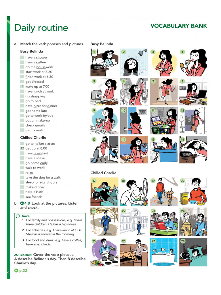 DAILY ROUTINE SECTION 2_2 | PDF