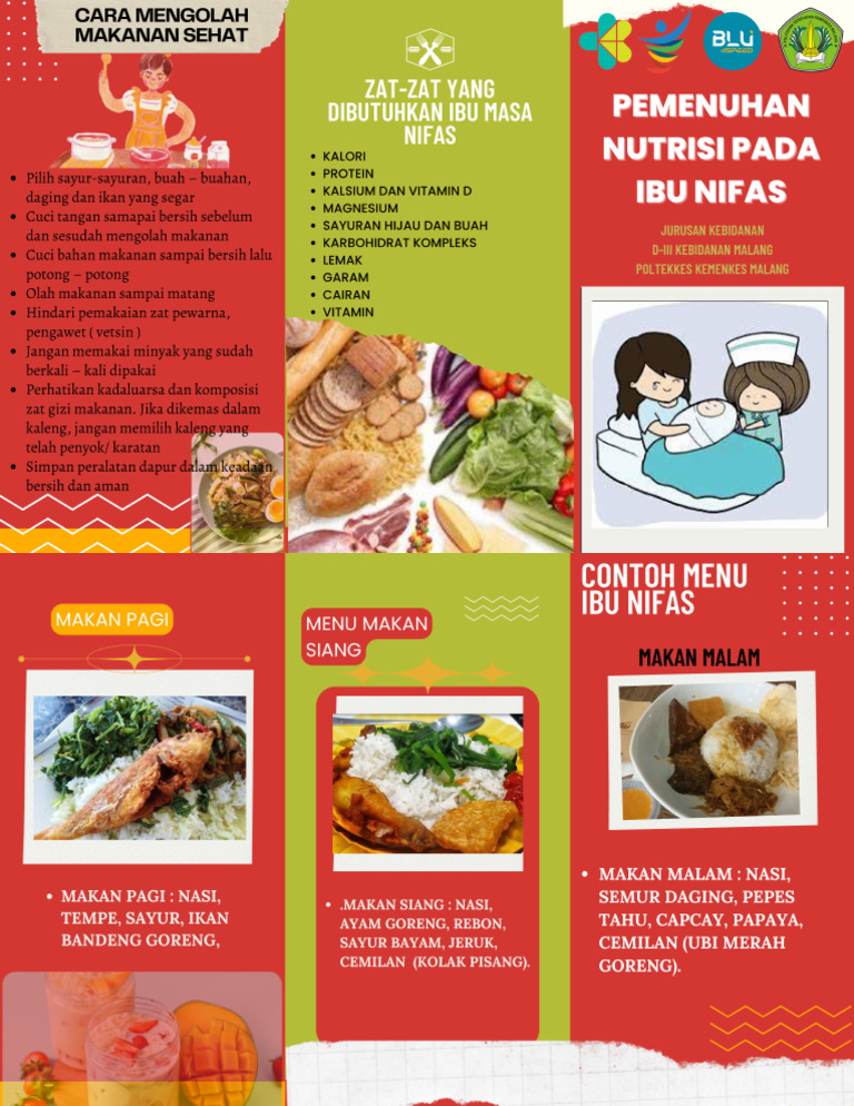 Leaflet Nutrisi Ibu Nifas | PDF