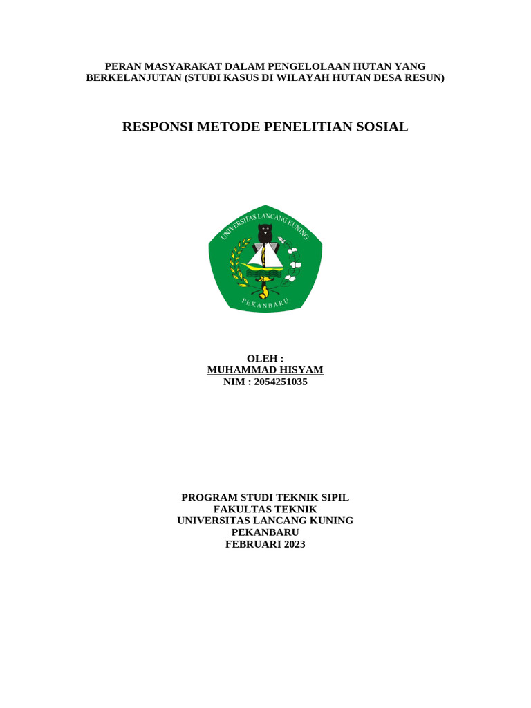 Responsi Metopel Hisyam | PDF