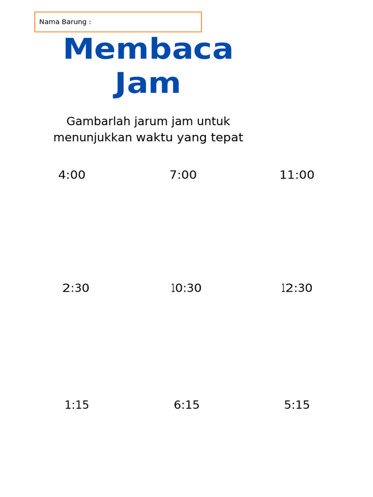 Jam Analog | PDF