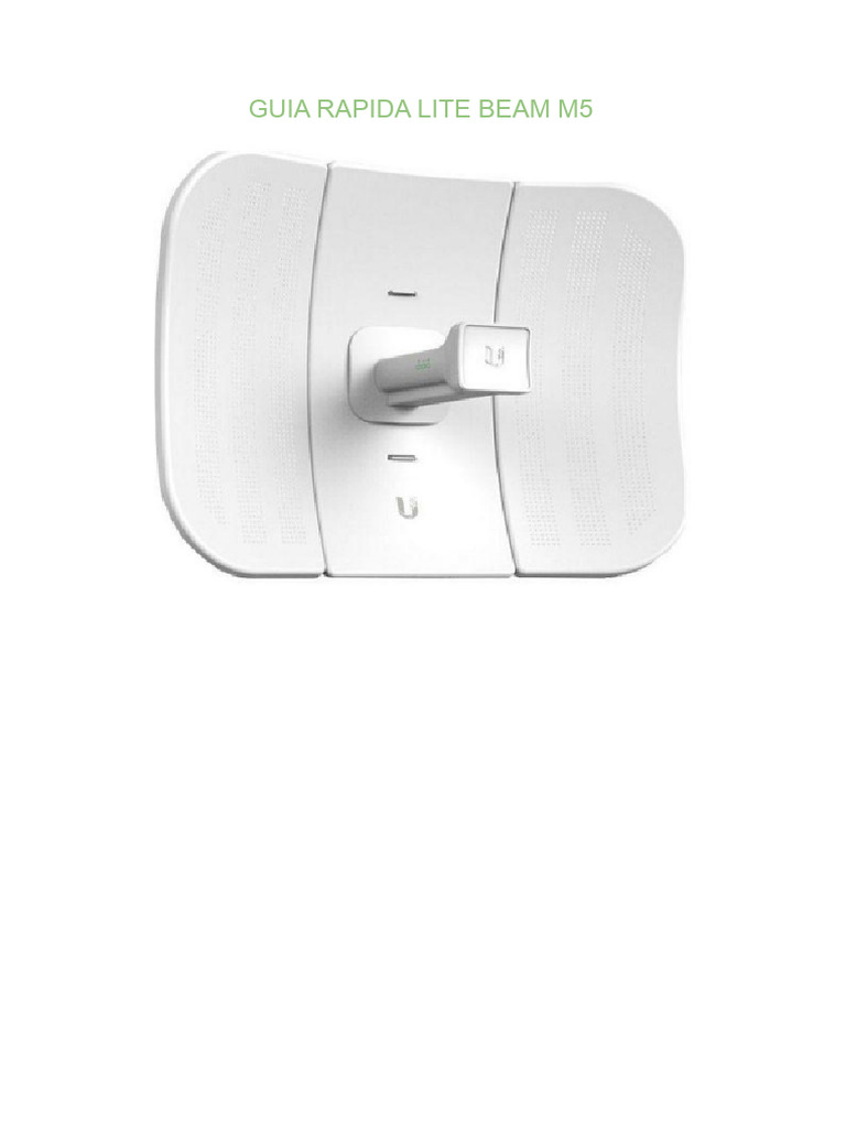 LiteBeam M5 | PDF | Botón (Computación) | Contraseña