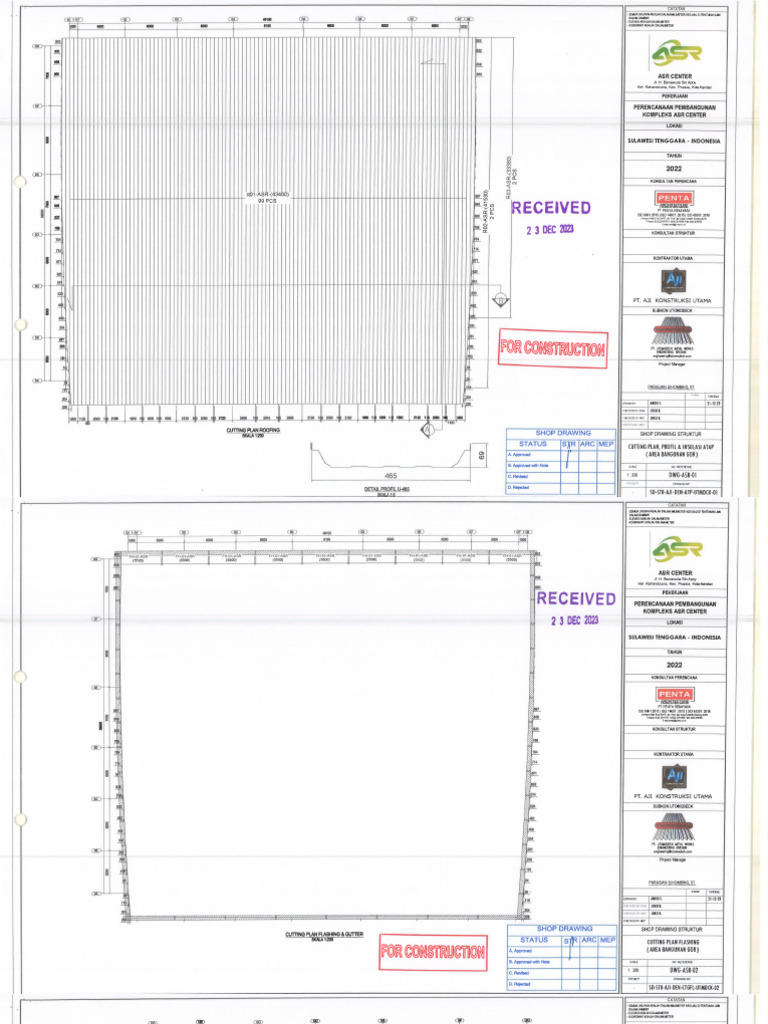 Cutting Plan & Insulasi Atap | PDF
