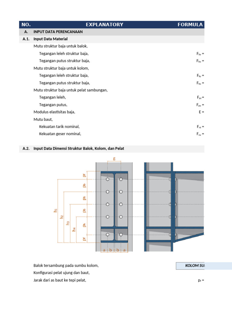 Lite Desain Dan Analisa Sambungan Balok Kolom Struktur Baja Sambungan Tipe Lokal End Plate 8 ...