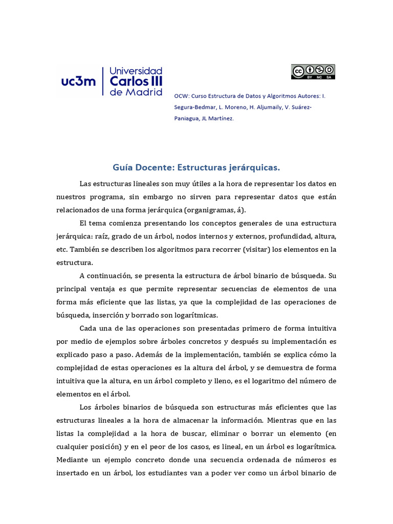 Tema 5 Guia | PDF | Algoritmos y Estructuras de Datos | Matemáticas Aplicadas