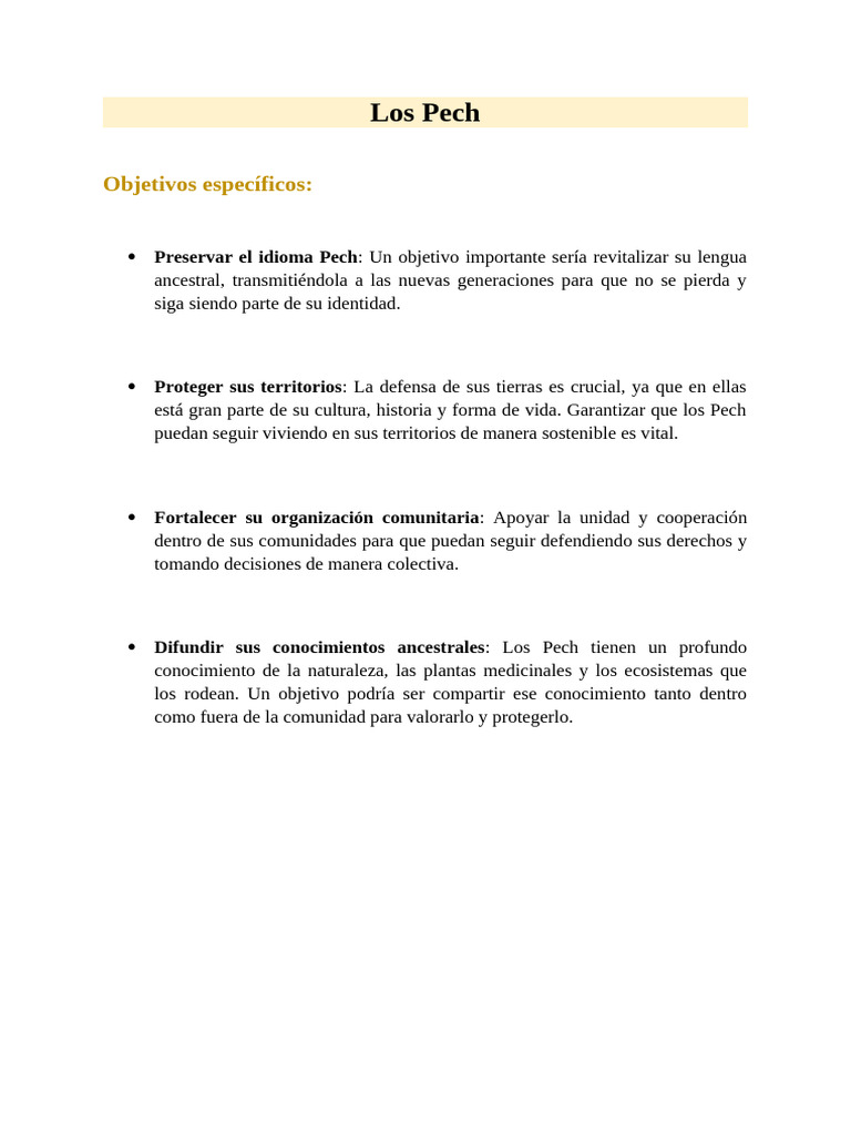 Los Pech -- Historia de Honduras | PDF