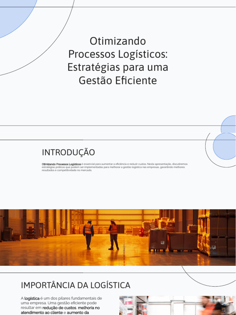 Otimizando Processos Logisticos Estrategias para Uma Gestao Eficiente ...
