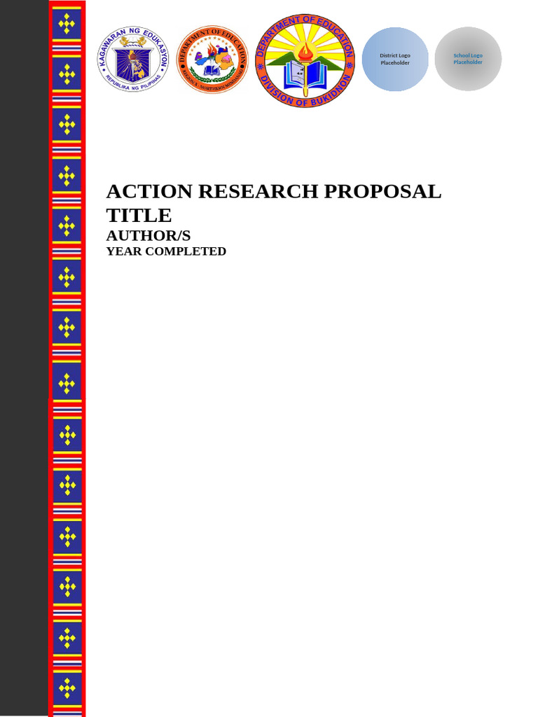 Action Research Proposal Template | PDF | Data | Survey Methodology