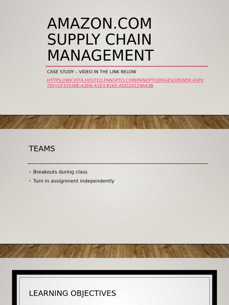 Amazon Supply Chain Case Study | PDF | Economies | Business Economics
