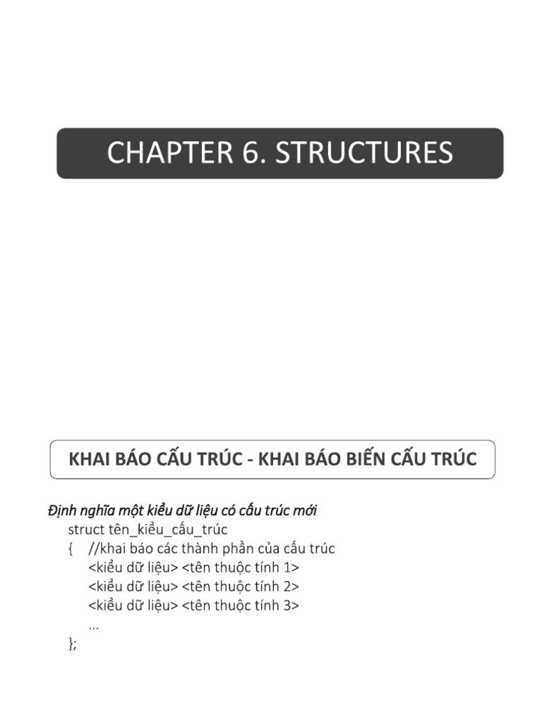 Chapter 6. Structures | PDF