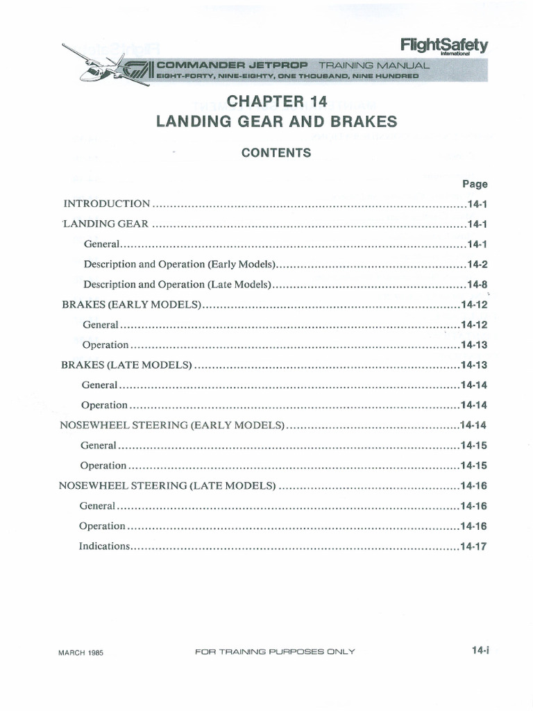 Clamshell Brake and Gear Operations | PDF | Landing Gear | Valve