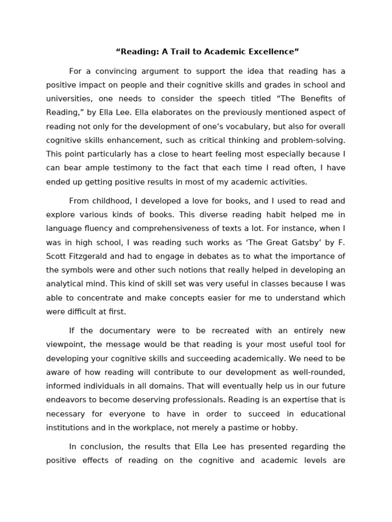 Reading Boosts Academic Success | PDF | Cognition | Human Communication