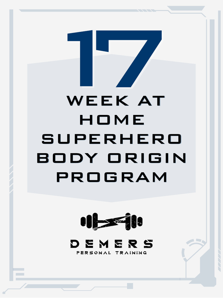 17 Week Superhero Program | PDF | Sleep | Sleep Deprivation