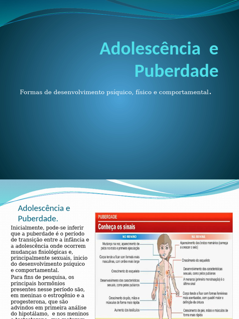 Adolecência e Puberdade 2 | PDF | Adolescência | Puberdade