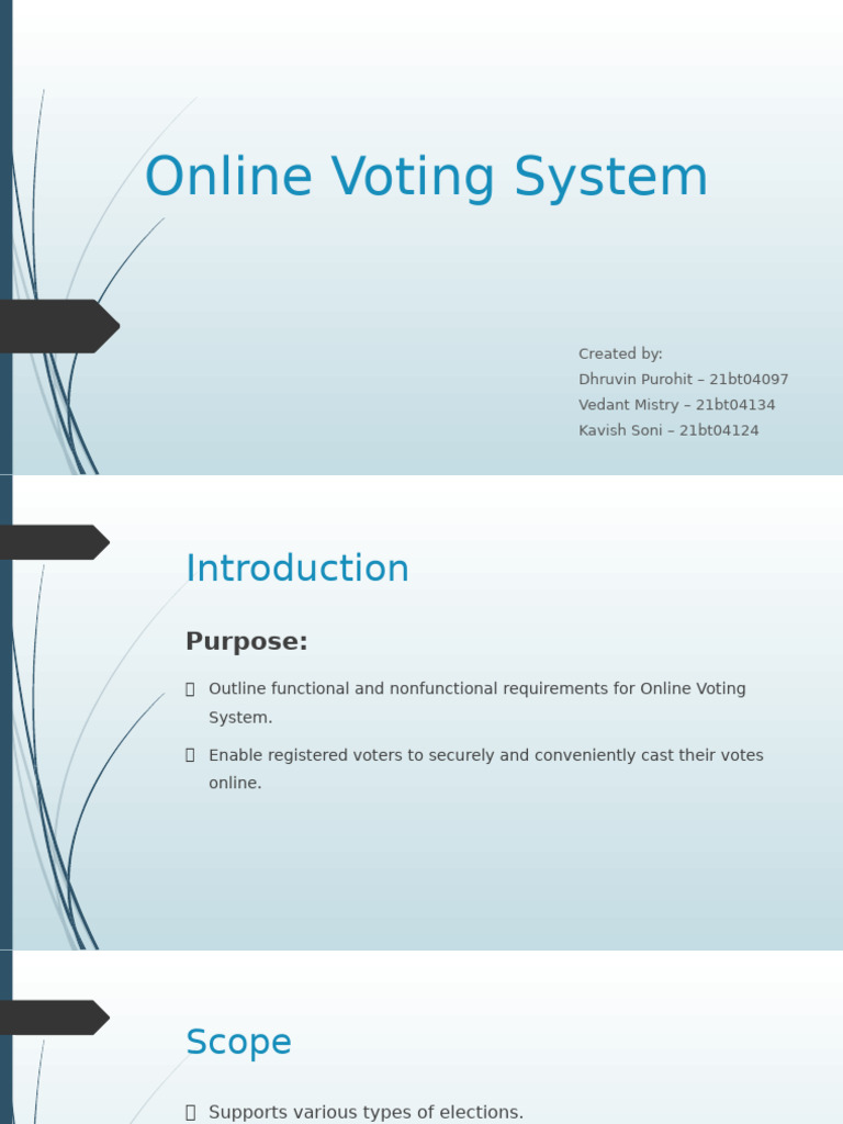 Online Voting System | PDF | Public Key Cryptography | Key (Cryptography)