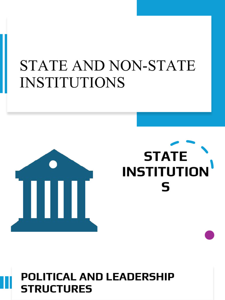 State and Non-State Institutions | PDF | Law