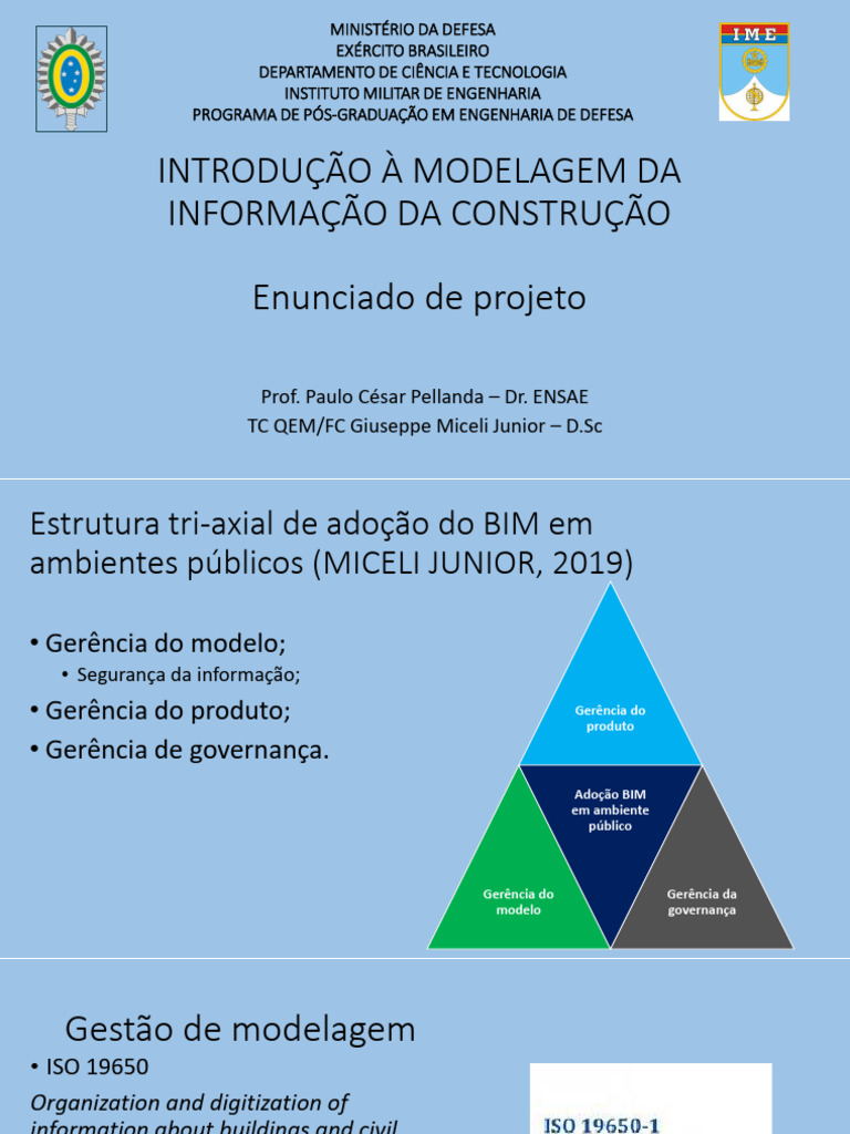 Aula 4 Enunciado Do Projeto BIM2022 - 2 | PDF | BIM | Science