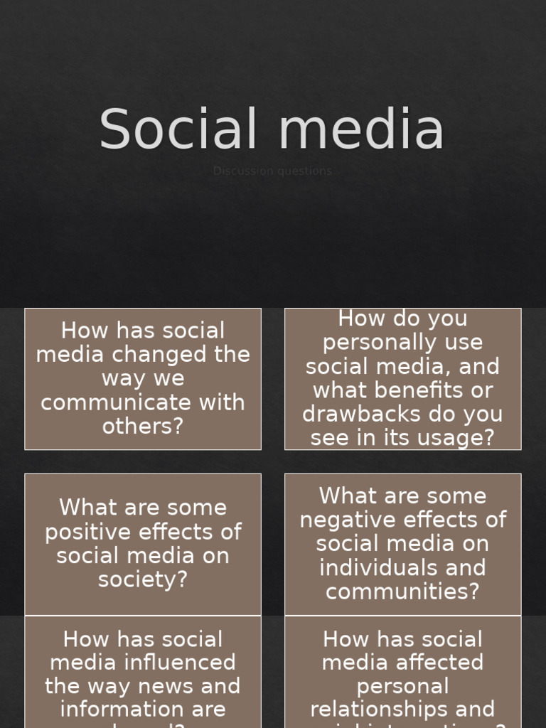 Social Media Discussions | PDF