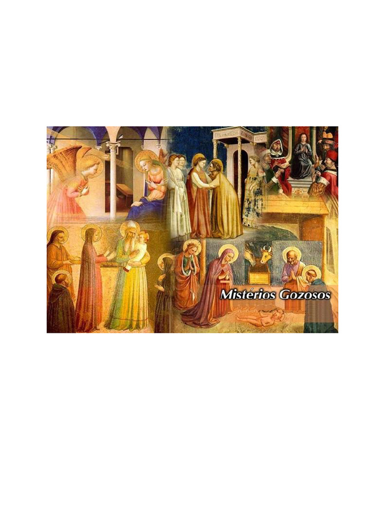 Misterios Gozosos del Rosario | PDF | María, madre de Jesús | Jesús