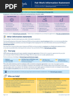 Fair Work Information Statement 2025 | PDF | Employment | Social Policy