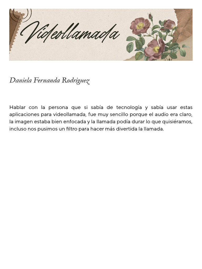 Videollamada - DFRR - PDF 2 | PDF
