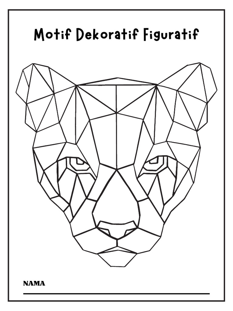 Worksheet Seni Rupa Motif Dekoratif | PDF