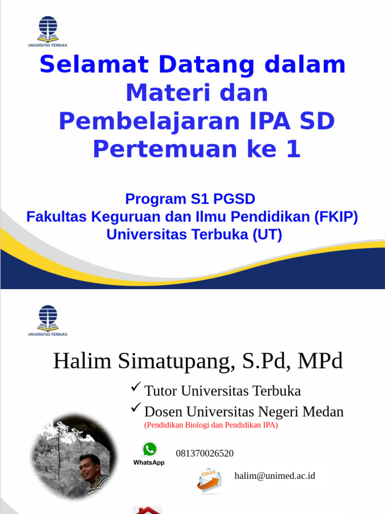 Modul 1 Materi Dan Pembelajaran IPA SD | PDF