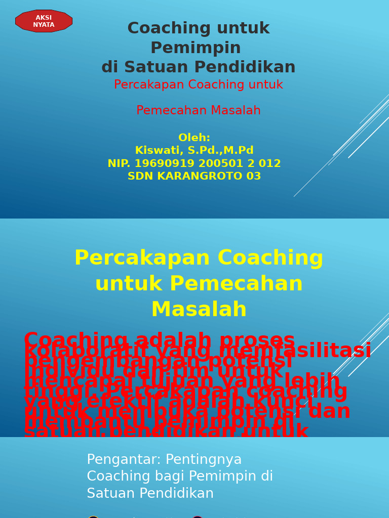 Coaching Efektif untuk Pemimpin Pendidikan | PDF