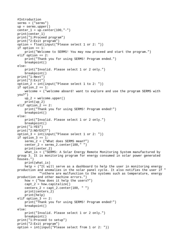 SERMS: Solar Monitoring Guide | PDF | Teaching Methods & Materials | Computers