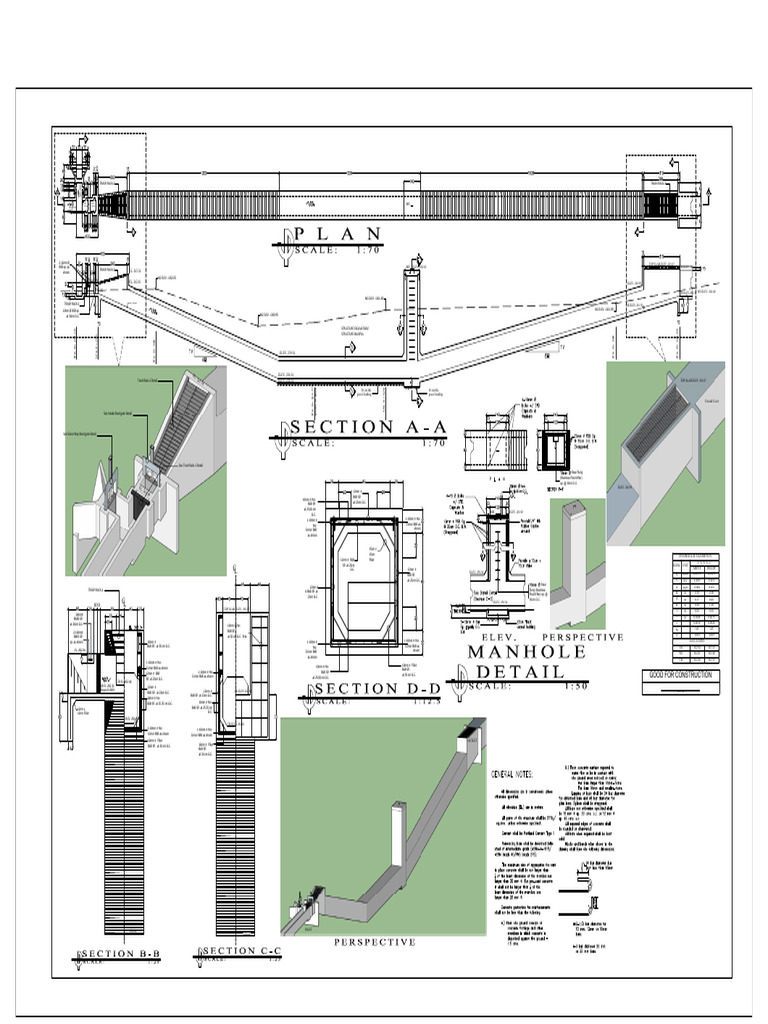 Plan of Inverted Siphon With Wasteway | PDF
