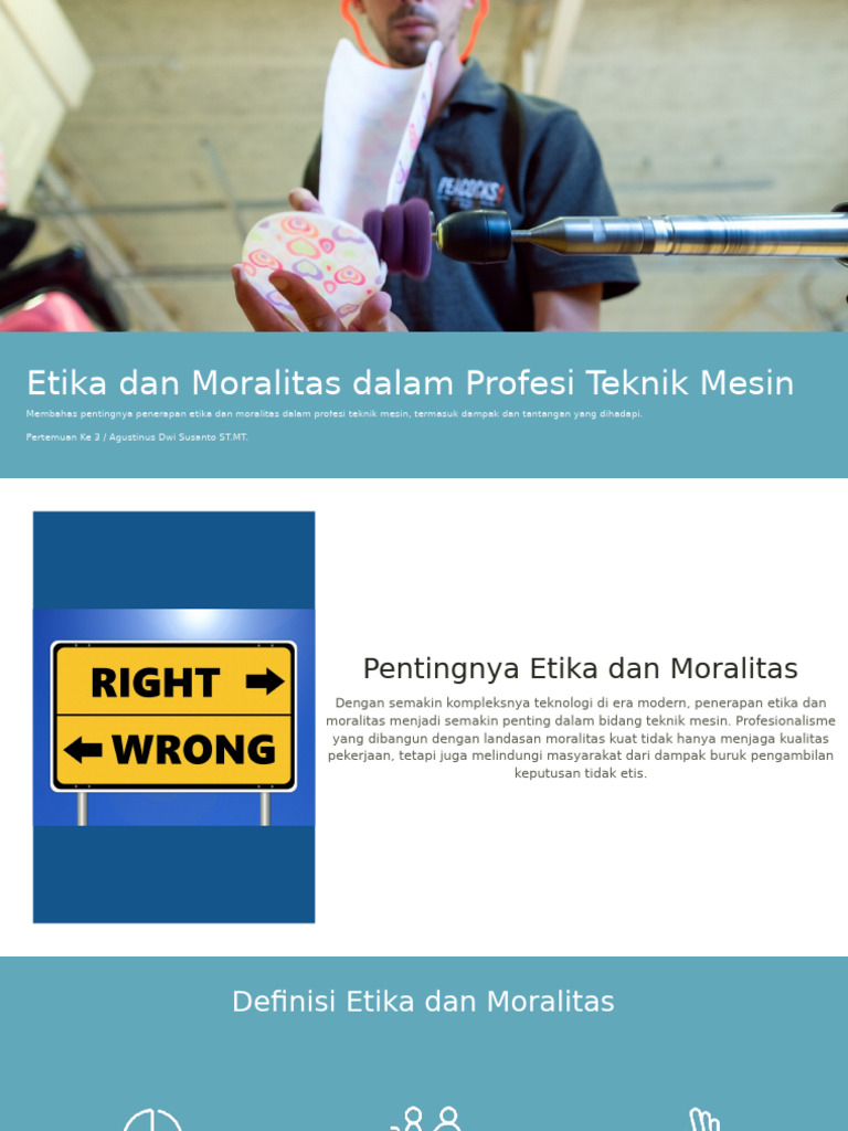 Etika Dan Moralitas Dalam Profesi Teknik Mesin | PDF | Teknologi & Rekayasa