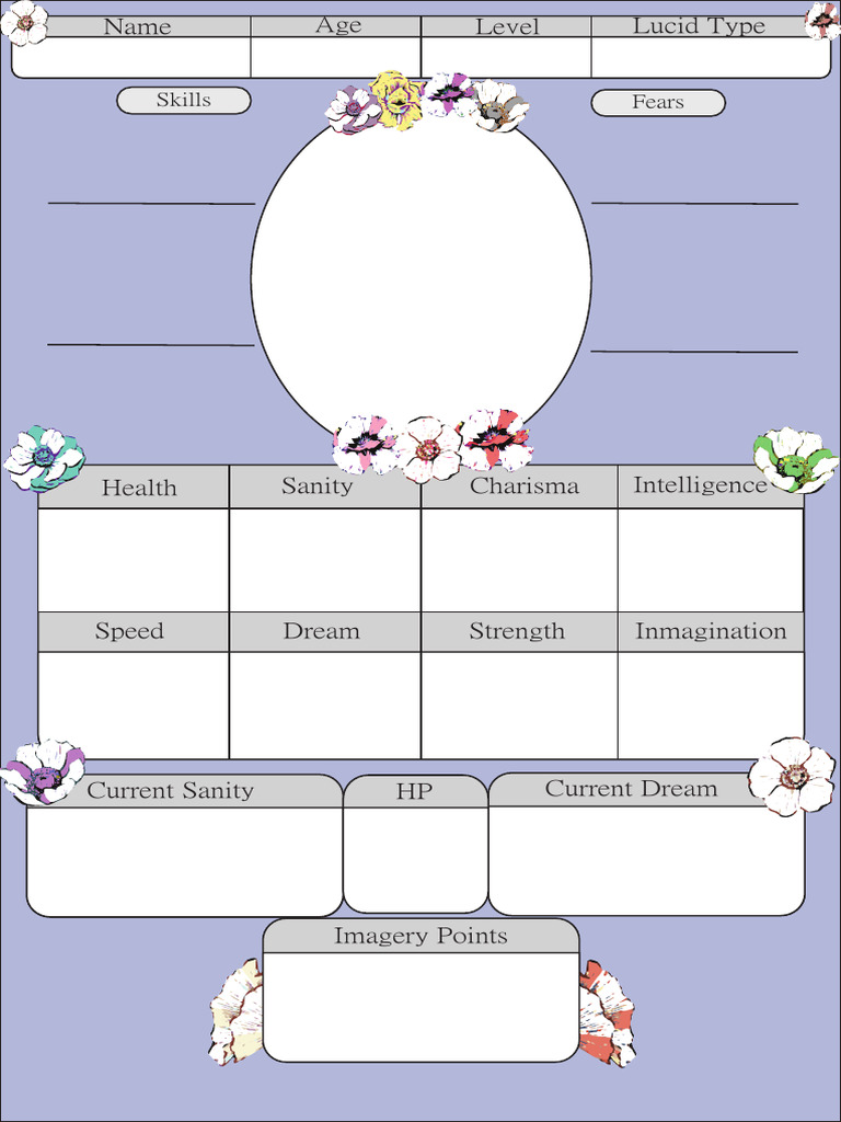 Charater Sheet HHHH | PDF | Self-Improvement