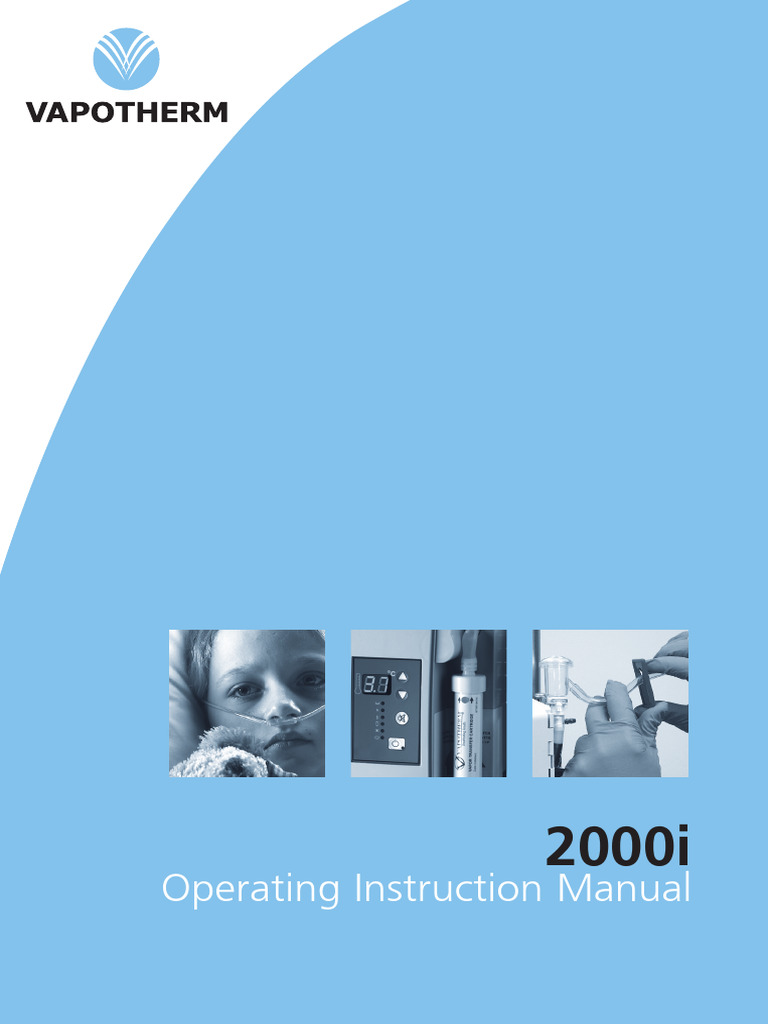 Vapotherm 2000i Operating Manual | PDF | Hospital Acquired Infection