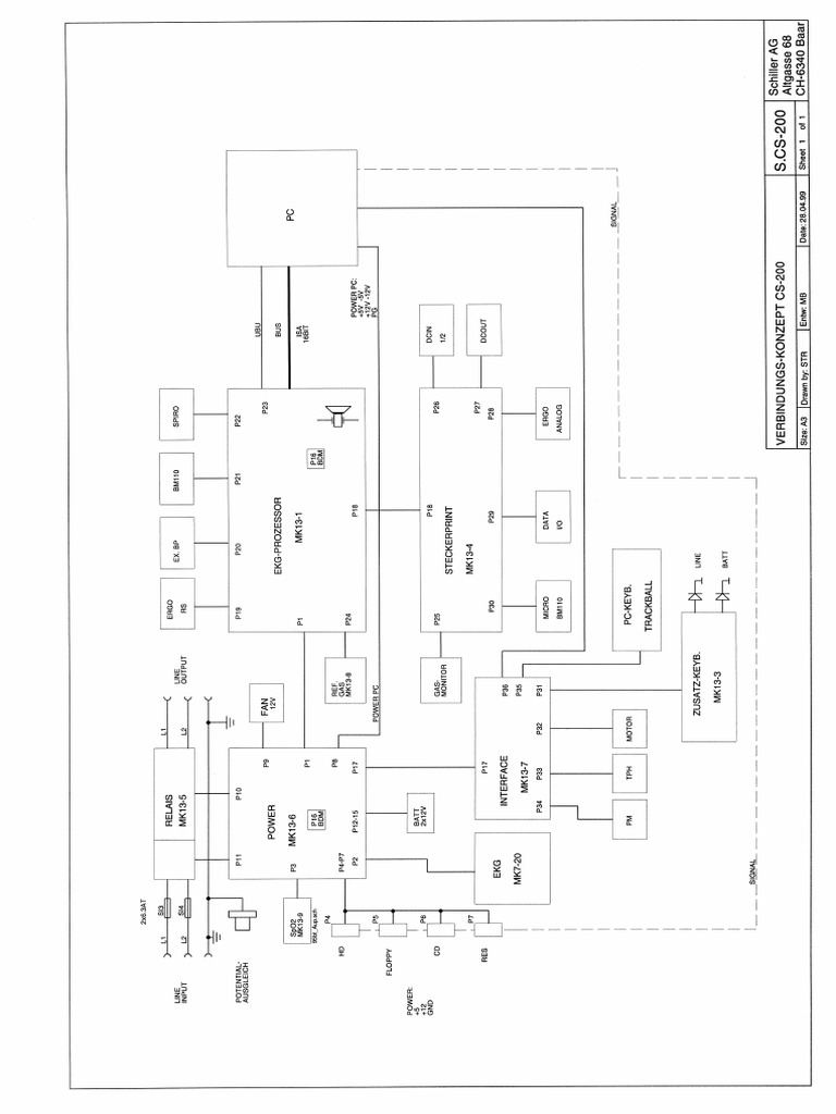 Schiller CS-200 - Schematics | PDF