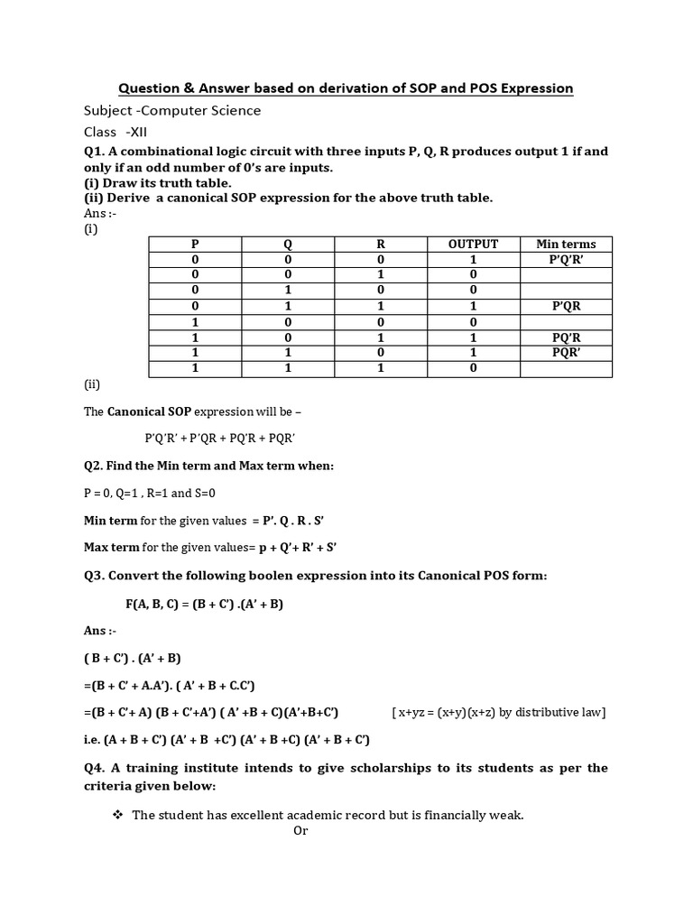 Computer Science Std Xii Notes Pdf Theory Of Computation Computer 4551