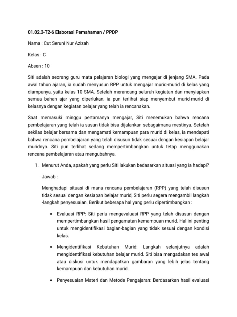 01.02.3-t2-6 Elaborasi (PPDP) Cut Seruni Nur Azizah | PDF | Karier ...