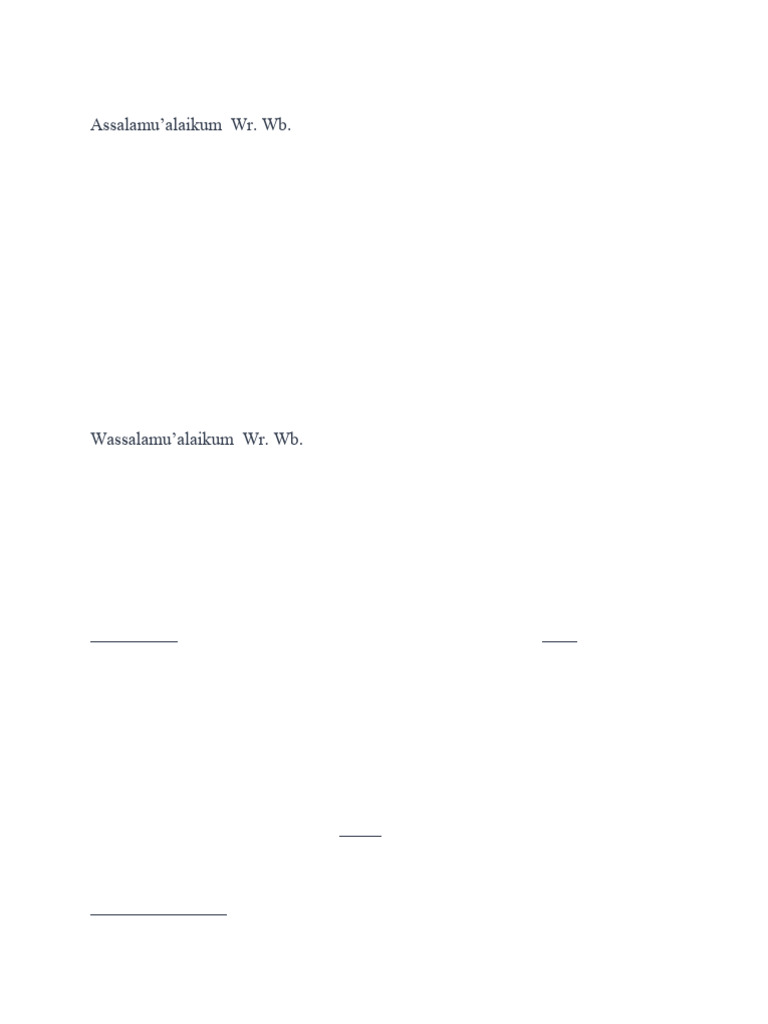 Draft Undangan Rapat | PDF