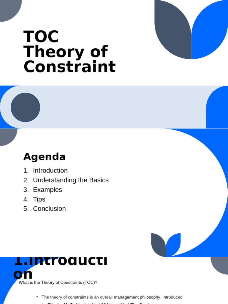 Understanding the Theory of Constraints | PDF | Business | Business ...