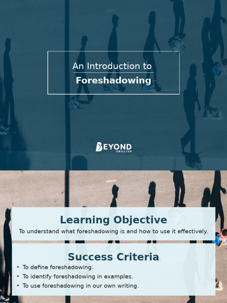 G An Introduction To Foreshadowing Powerpoint | PDF | General Fiction