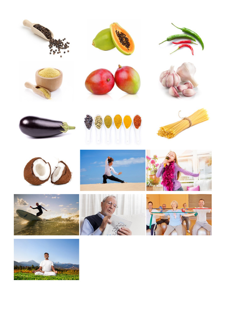 Food and Activities Vocabulary | PDF