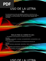 Uso de La "M" Y La "N" | PDF | Mnemotécnico | Vocal