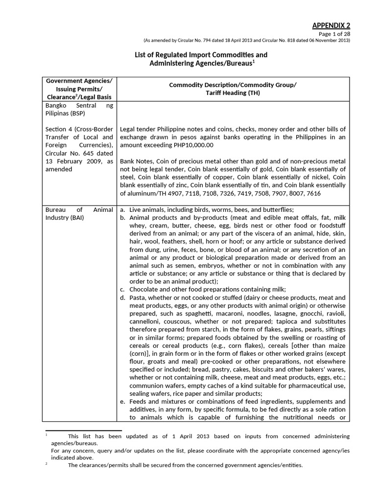 Appendix 2 (Cir 818) | PDF | Truck | Numerical Control