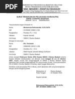 Surat Penunjukan PLh Kepala Sekolah | PDF
